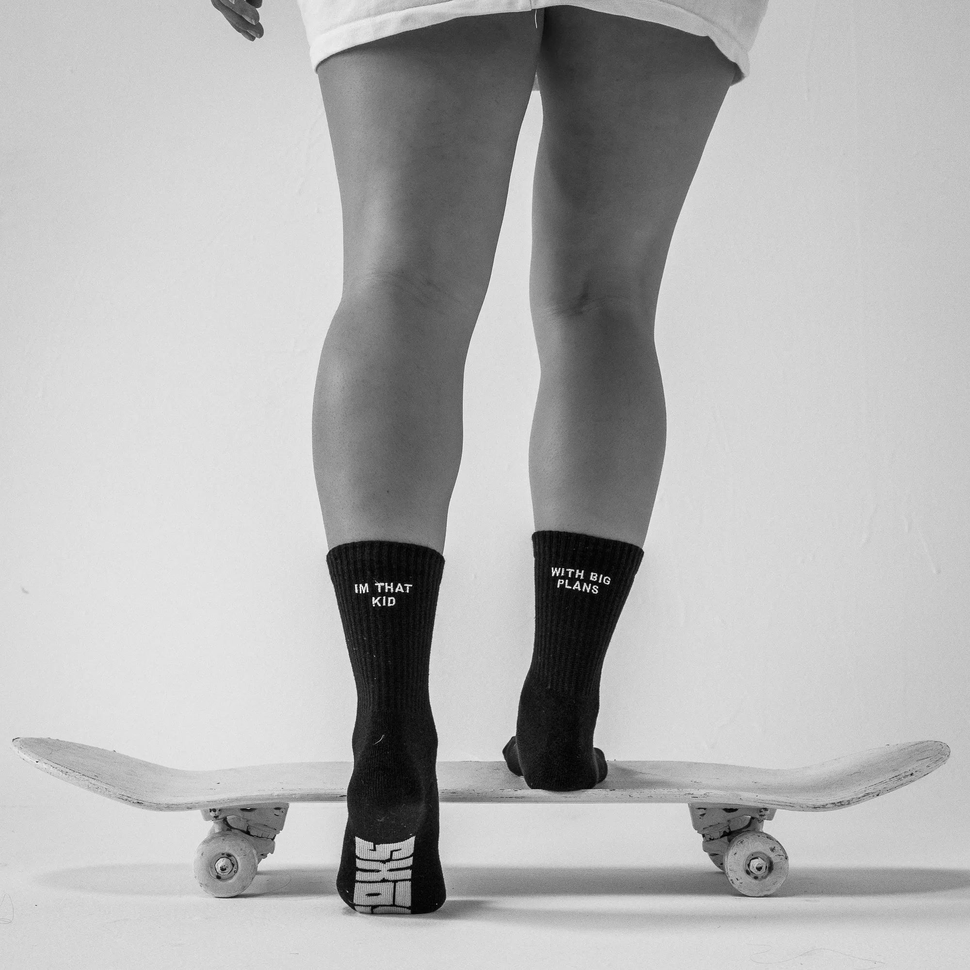 SOXS BIG PLANS CREW BLACK - SOXS Australia | Premium Socks